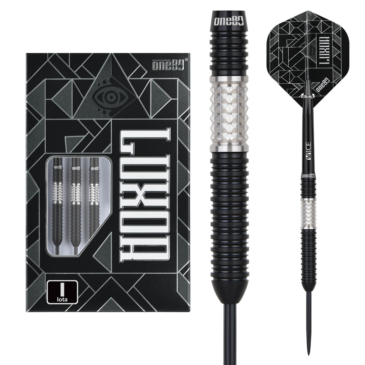One80 Luxor II Darts - Stahlspitze - 90% Tungsten - Iota