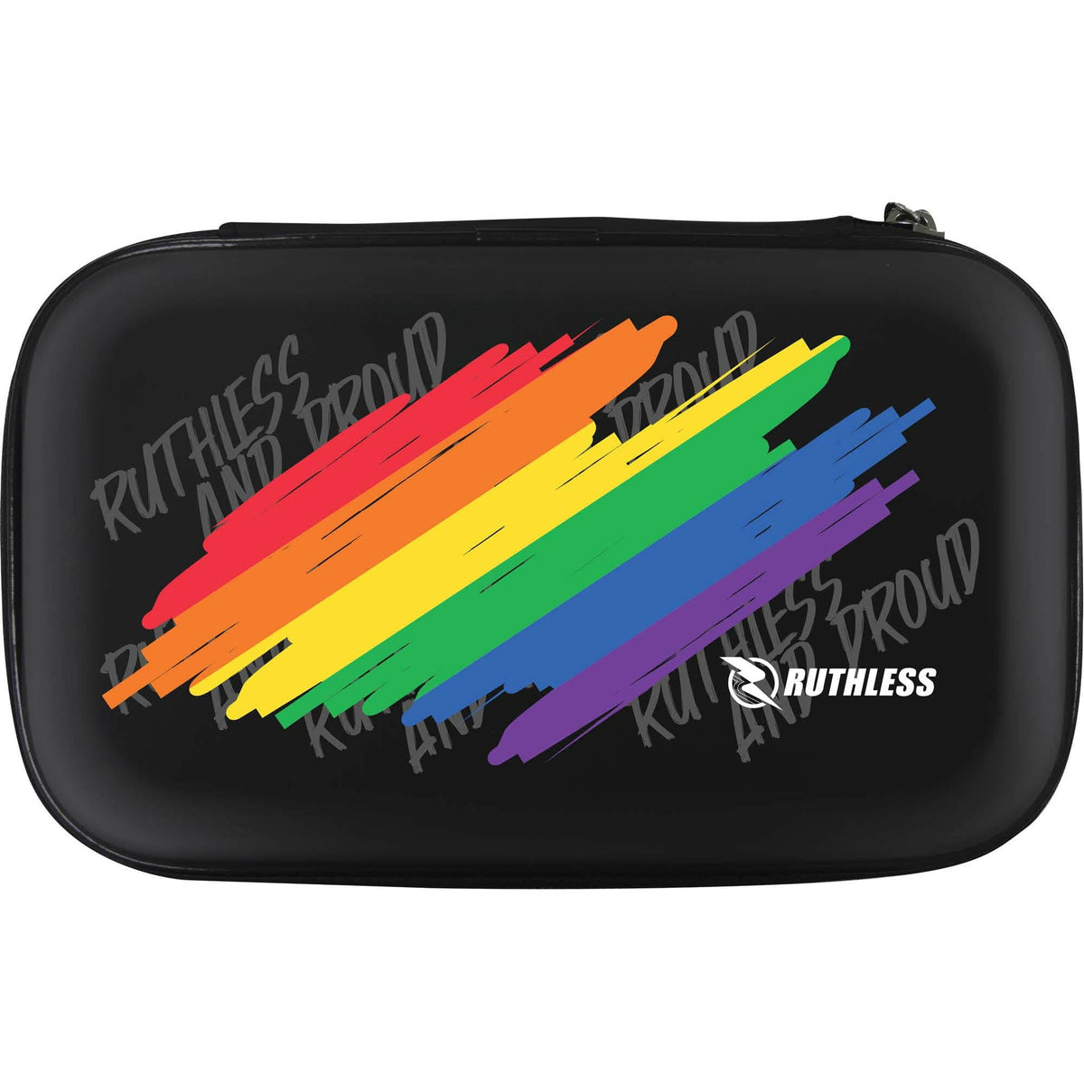 Ruthless – Pride Ruthless And Proud EVA-Dartetui mit Regenbogenflagge