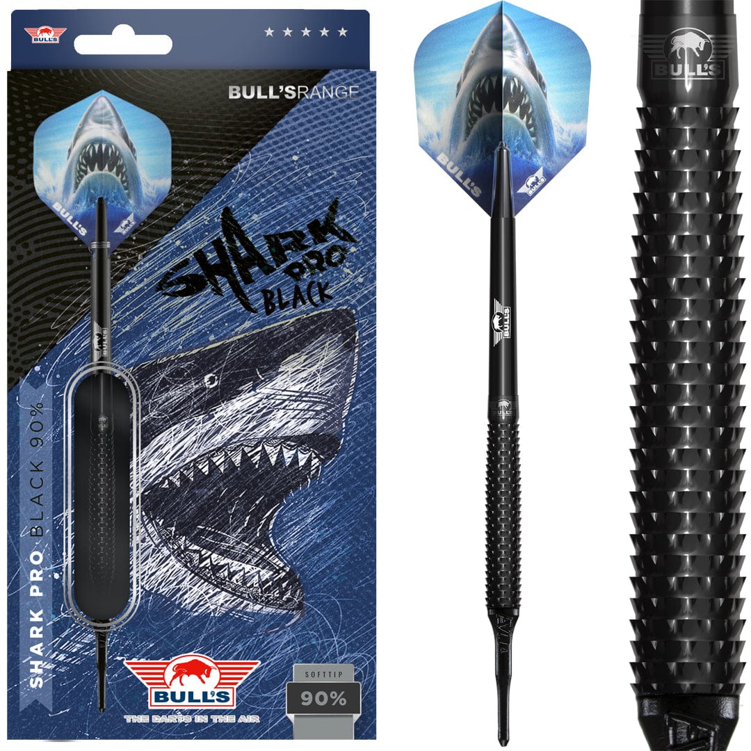 Bulls Shark Pro Black Darts – Weiche Spitze – 90 % Wolfram
