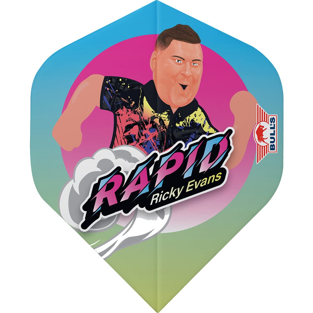 Bulls Ricky Evans Dart Flights - 100 - Nr. 2 - Standard - Rapid - Cart