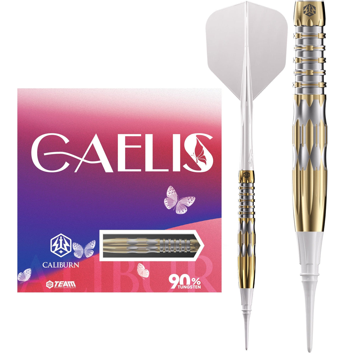 Caliburn Player Darts – Weiche Spitze – 90 % Wolfram – Caelis – 20 g