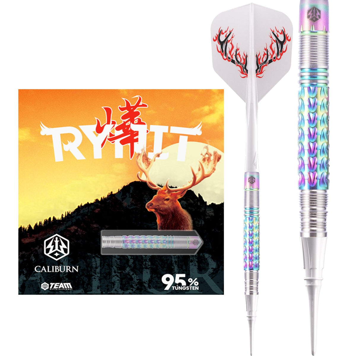 Caliburn Player Darts – Weiche Spitze – 95 % Wolfram – Rynit