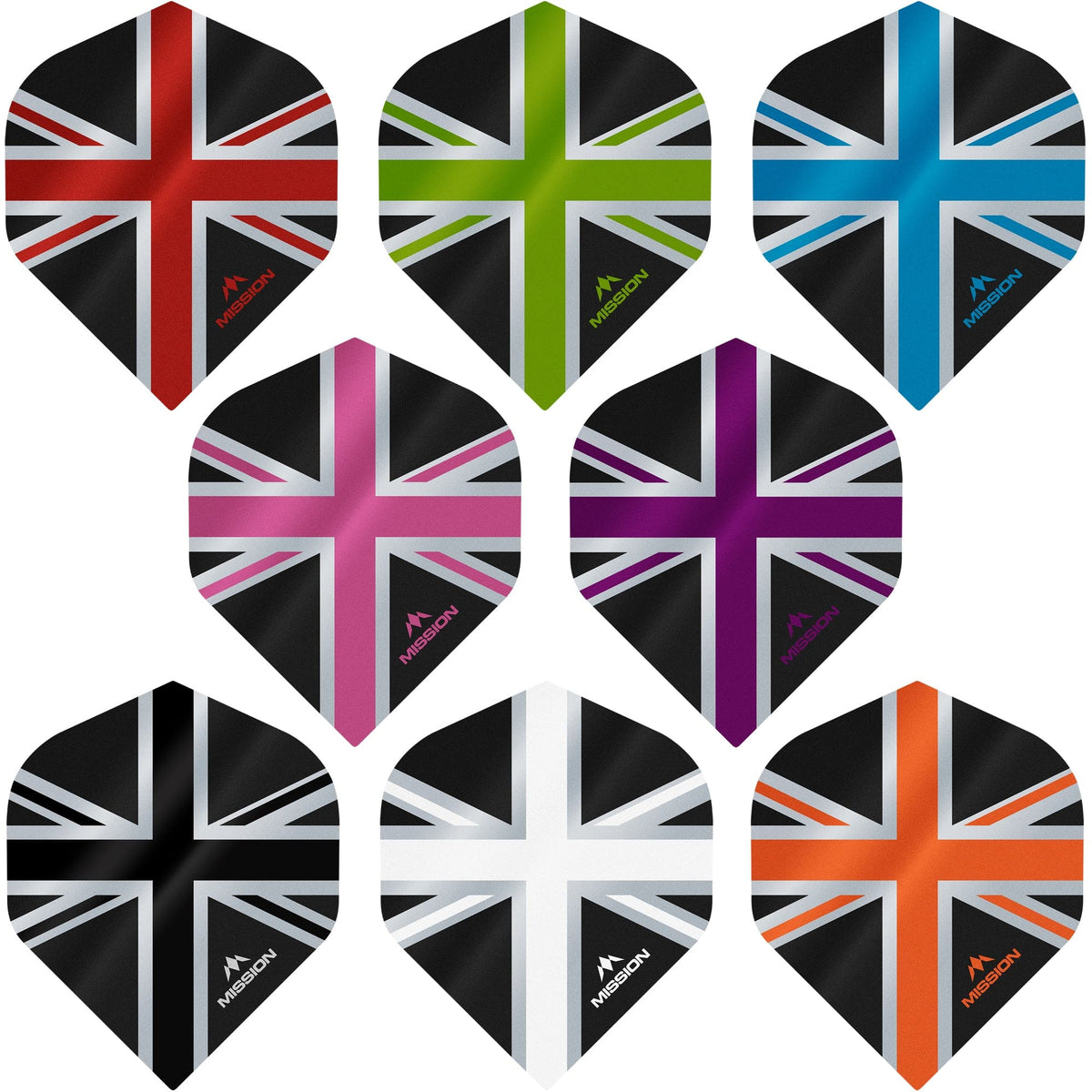 *Mission Alliance Union Jack Dart Flights - Nr. 2 - Standard - Schwarz