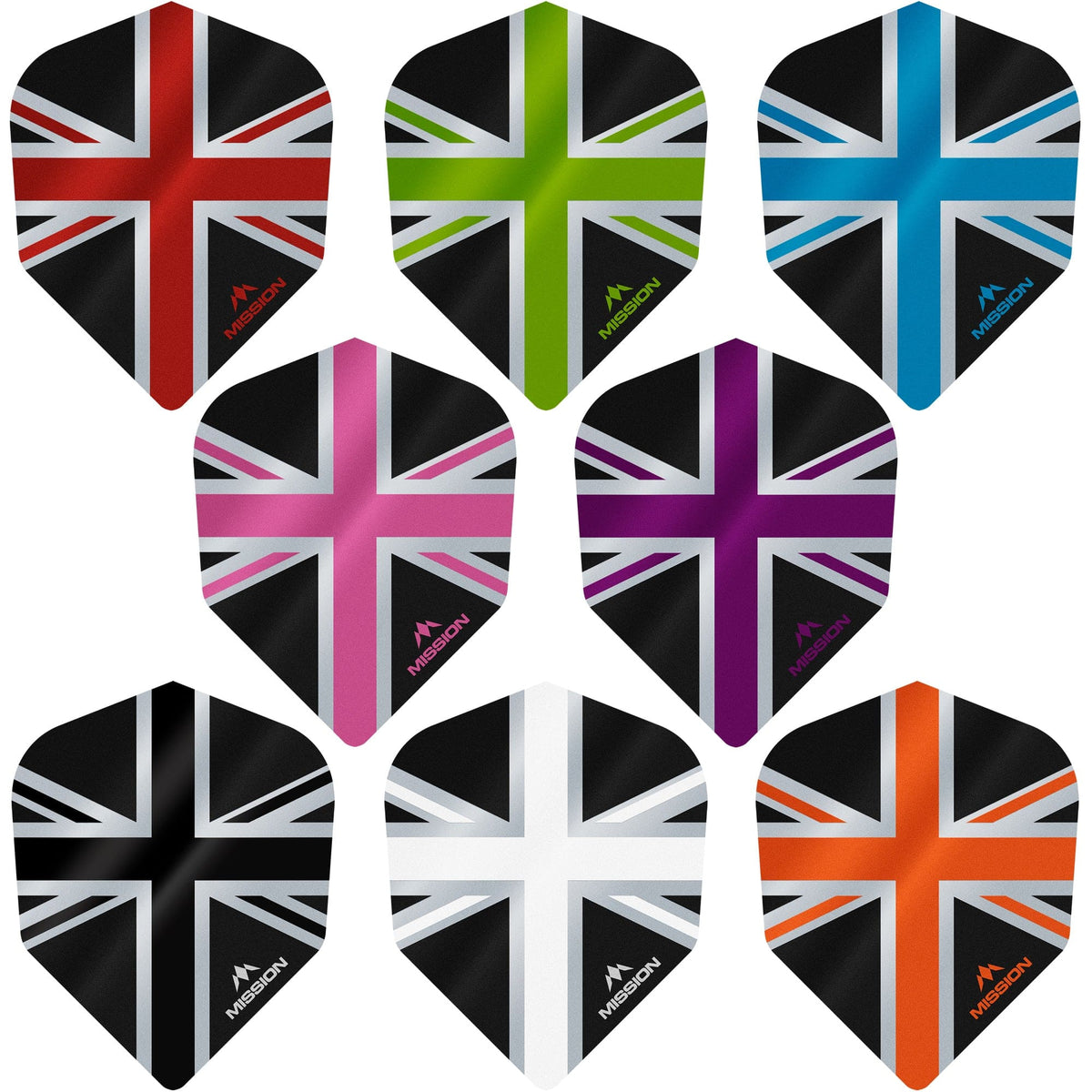 *Mission Alliance Union Jack Dart Flights - Nr. 6 - Standard - Schwarz
