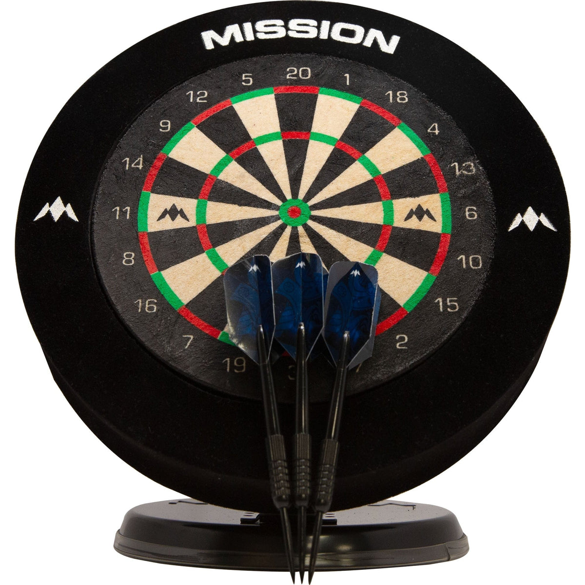Mission Mini-Dartboard – 6 Zoll – Komplett mit Surround und 2 Sets Min