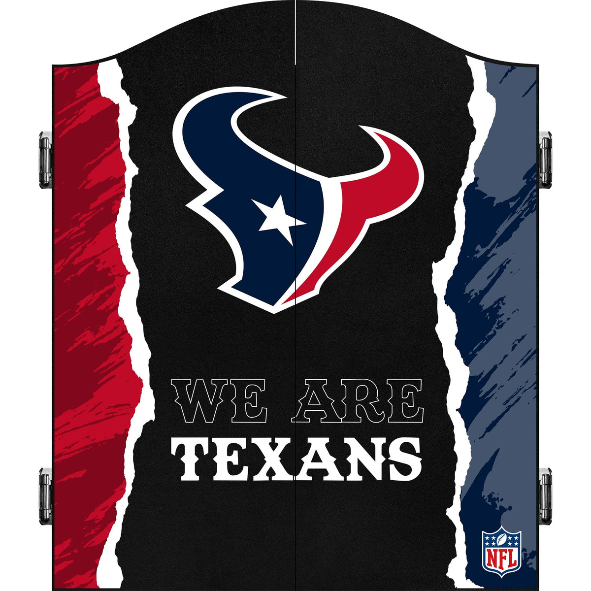 NFL – Dartboard Cabinet – Offizielles Lizenzprodukt – Houston Texans