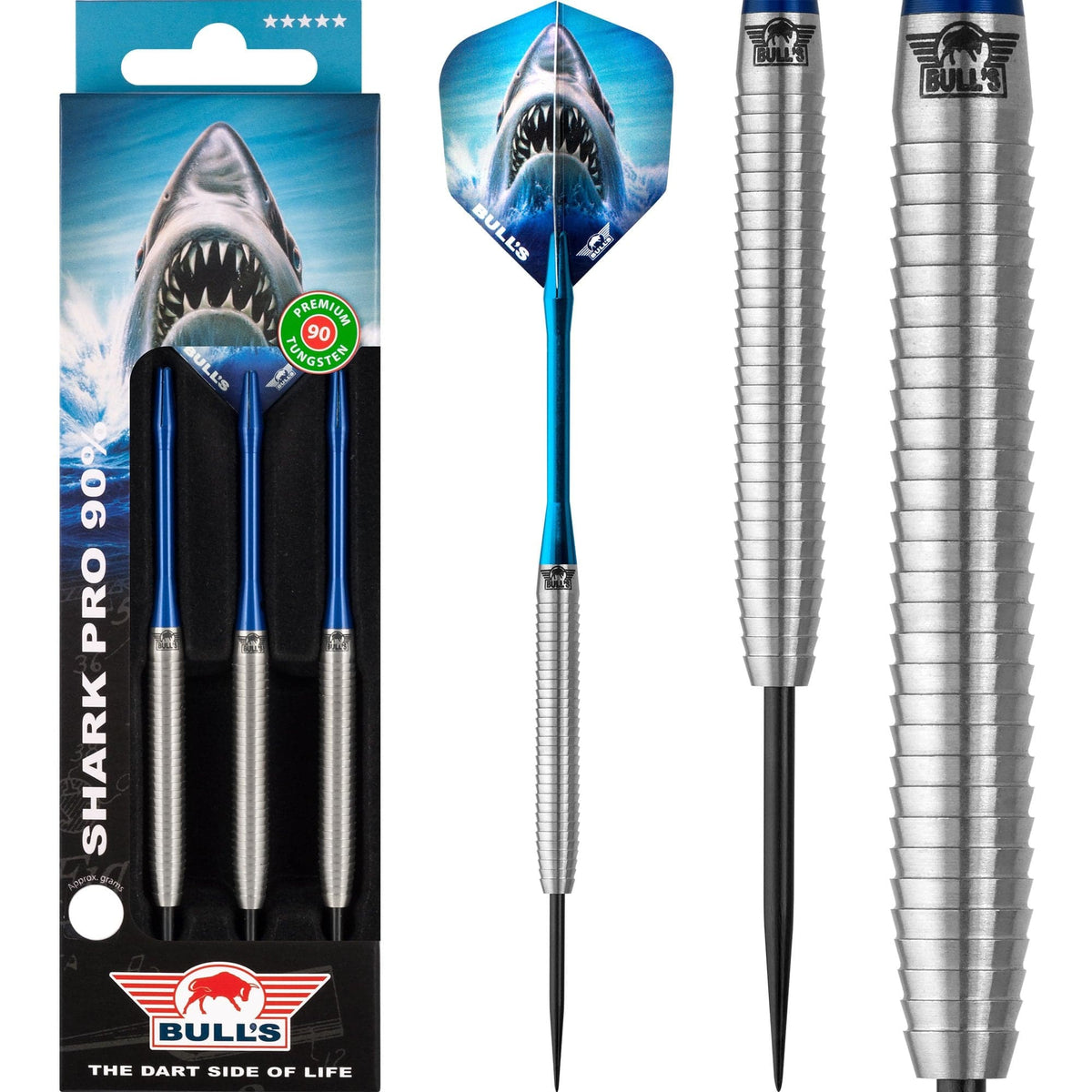 Bulls Shark Pro Darts – Stahlspitze Wolfram – Stil A – Razor