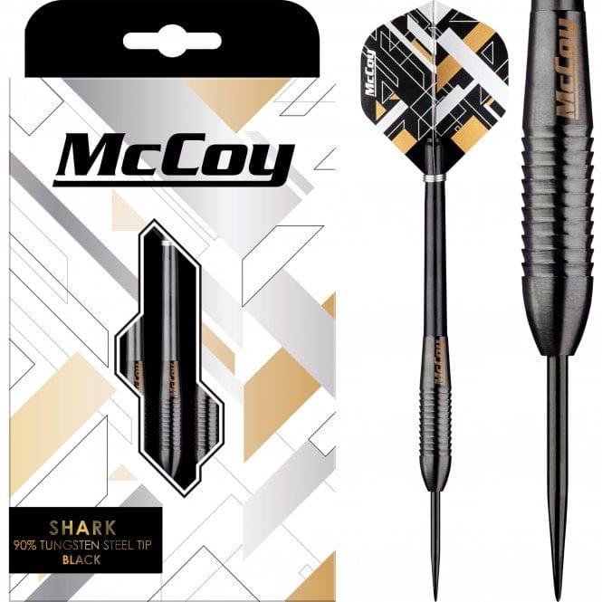 McCoy Shark – 90 % Wolfram mit Stahlspitze – Schwarz