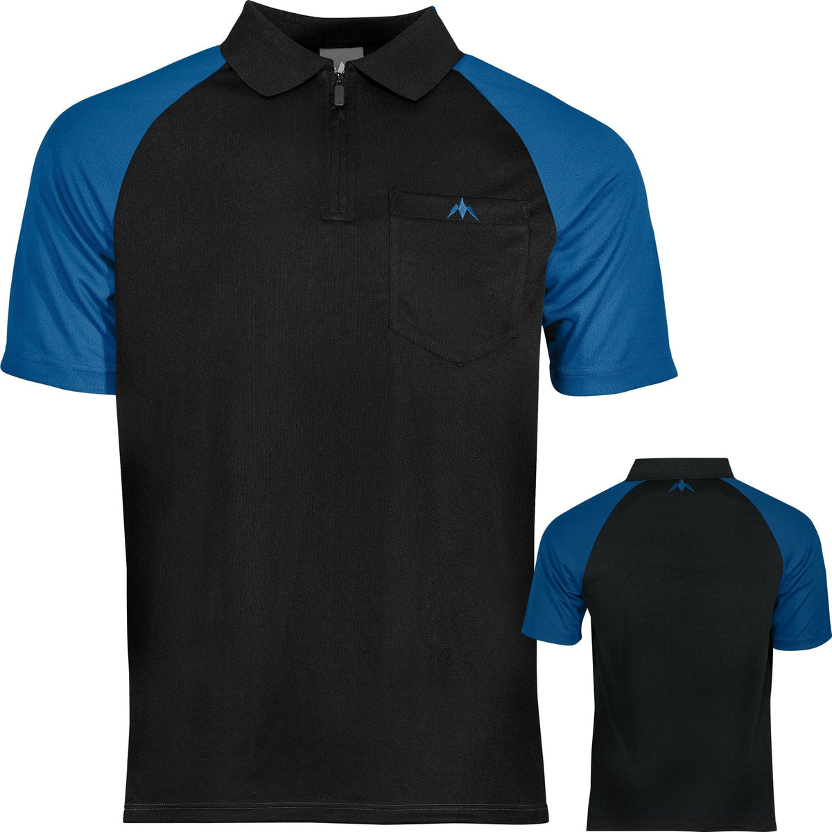 Mission Darts EXOS Cool SL Dart Shirt - Schwarz & Blau