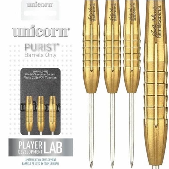 John Lowe Darts – Unicorn Stahlspitze – WC Purist – Phase 2 – Gold