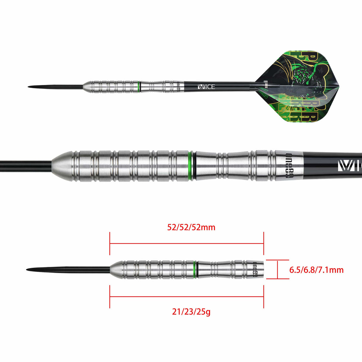 One80 Panther-H Darts - Weiche Spitze - 18 g