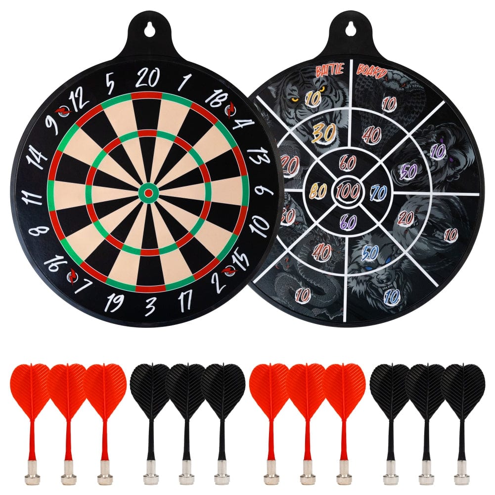 Ruthless Battle Board - Familien-Dartboard-Spiel inkl. 2 Dart-Sets - Z