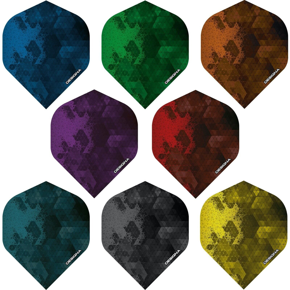 Designa Rock Dart Flights – 100 Mikron – Nr. 2 – Std
